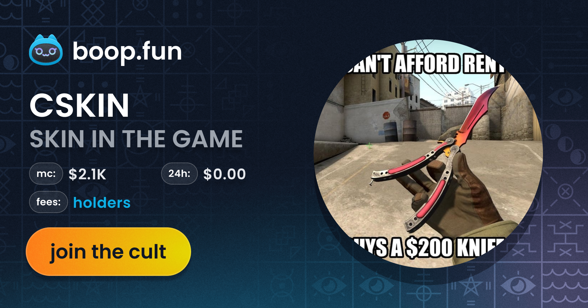 boop | SKIN IN THE GAME (CSKIN)