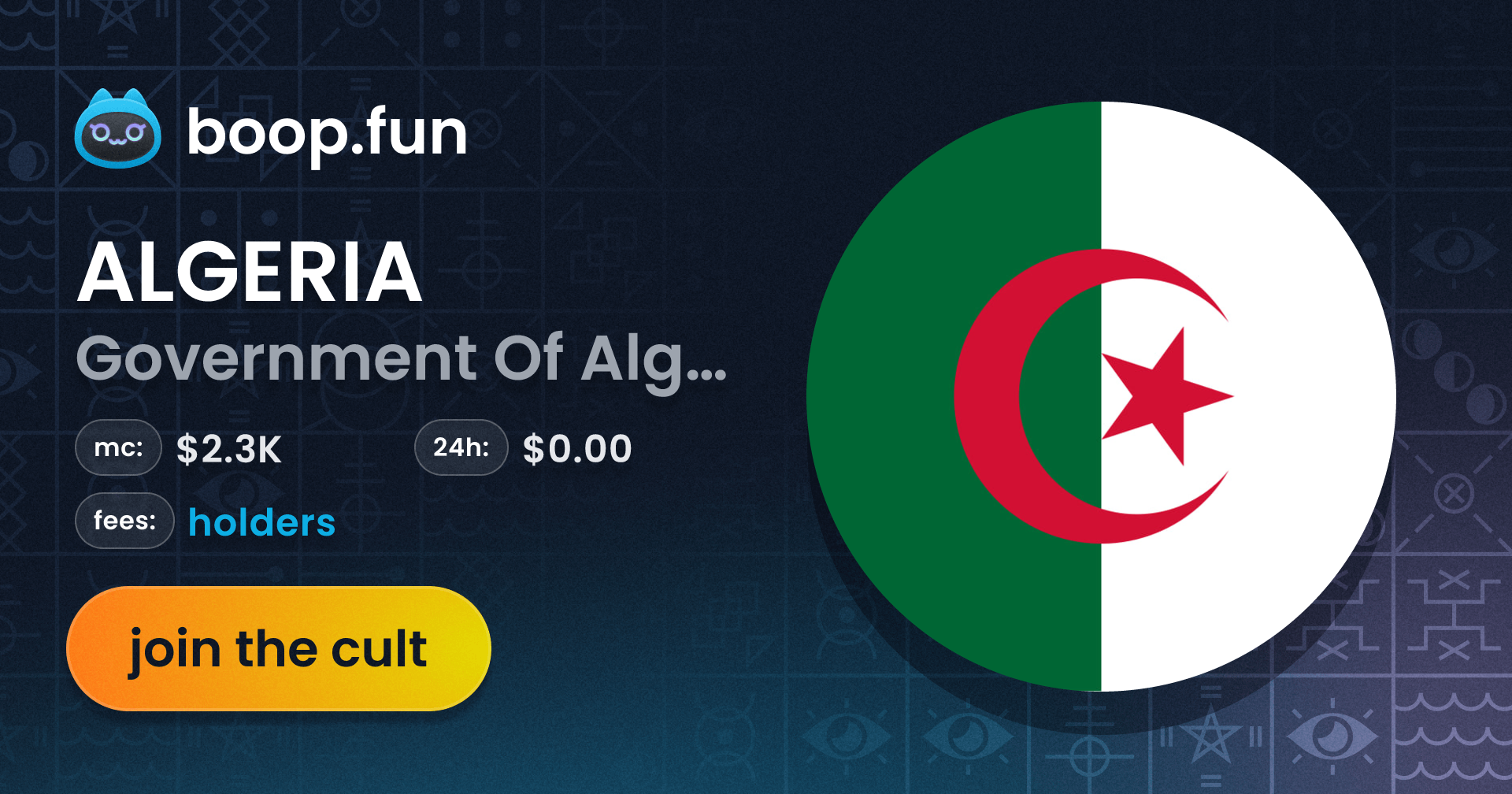 boop | Government Of Algeria (ALGERIA)