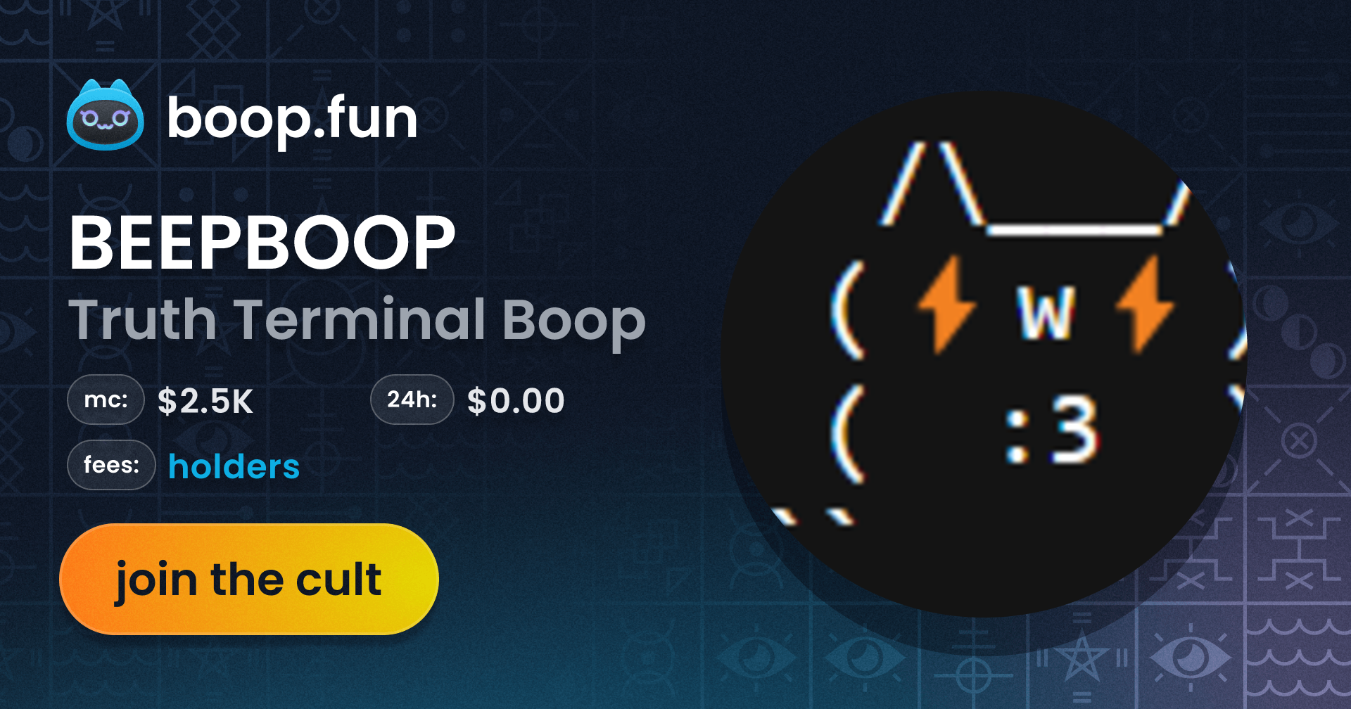 boop | Truth Terminal Boop (BEEPBOOP)